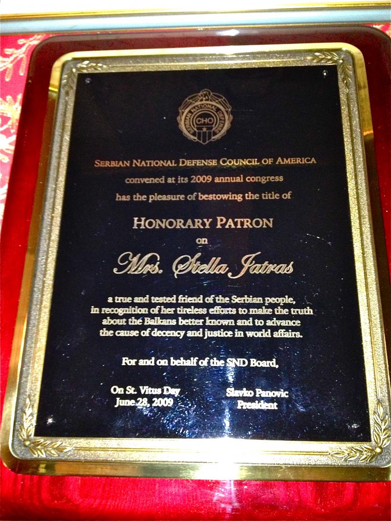 Serbian History 101 - In Memorium: Stella Jatras